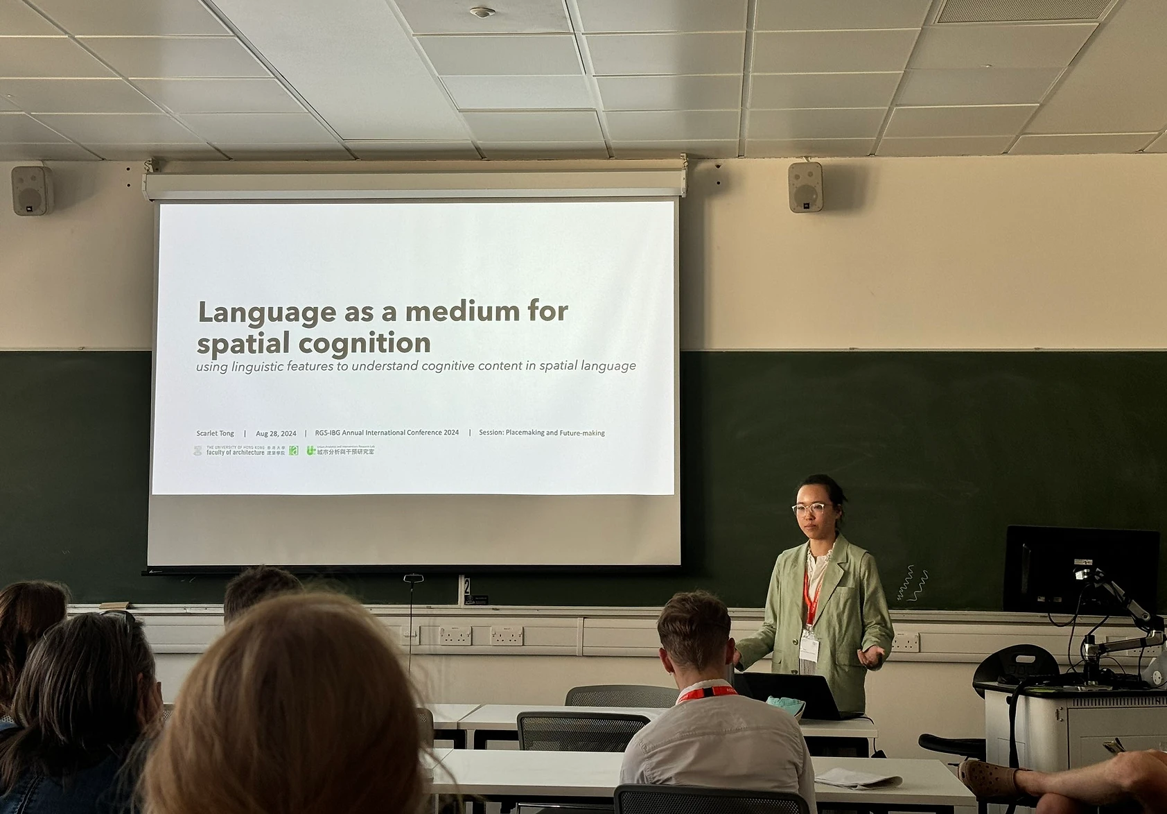 Scarlet presented her findings on using language as the medium for ...